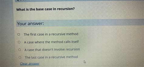Image result for The Base Case of a Recursive Function