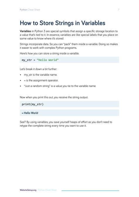 Image result for Cheat Sheet Symbol in Python