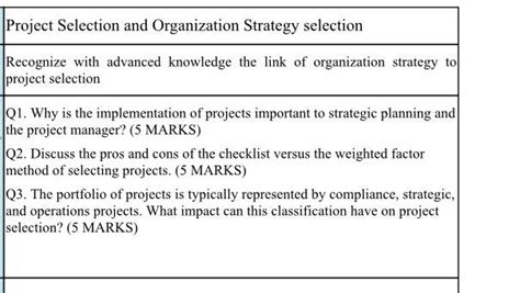 Image result for Organization Strategy and Project Selection