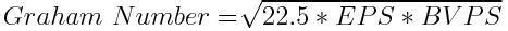 Image result for Benjamin Graham Value Formula