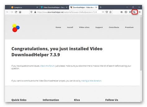 Image result for Video DownloadHelper Firefox Addon