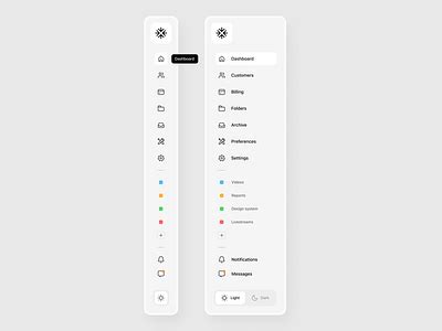 Image result for Sidebar Toggle Button UI Design