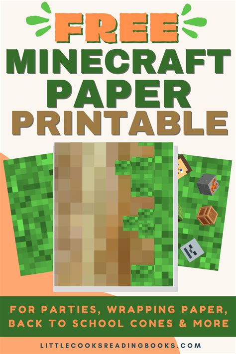 Printable Minecraft Wrapping Paper - Free Printable Templates