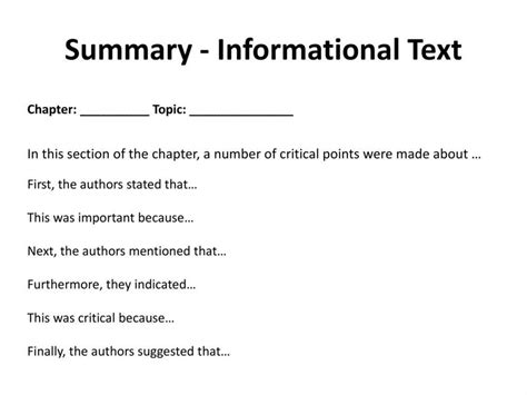 Image result for Summarizing Informational Text