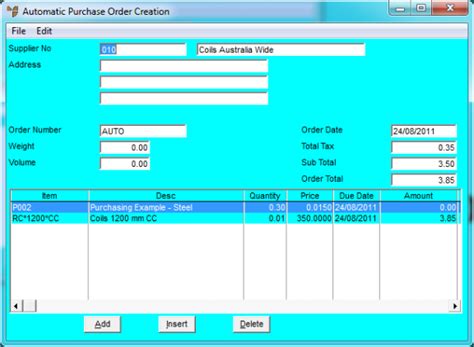 Image result for Purchase Order File