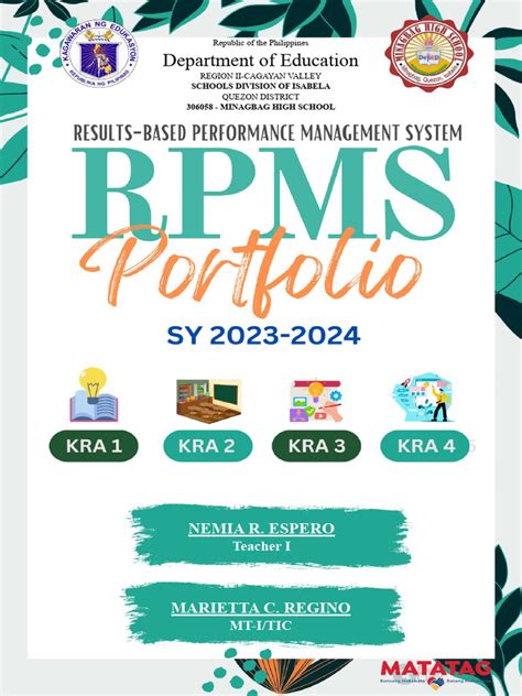 Image result for RPMS Portfolio Guide
