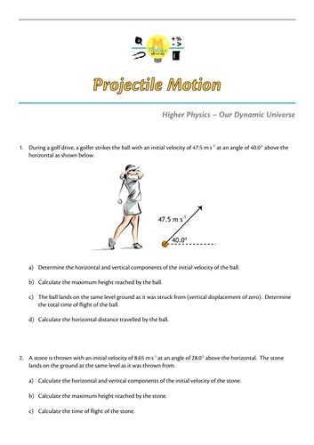 Image result for Projectile Motion Practice Questions