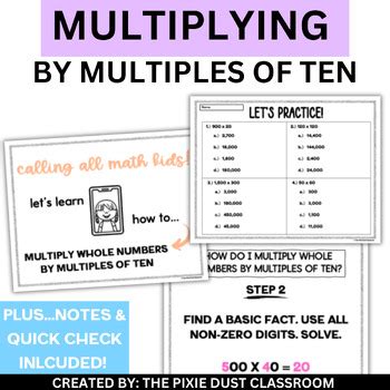 Image result for Multiplying by Multiples of 10