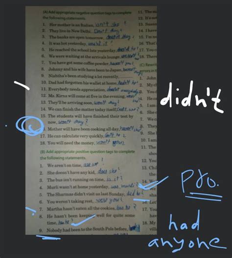 Image result for Negative Question Tag for Children