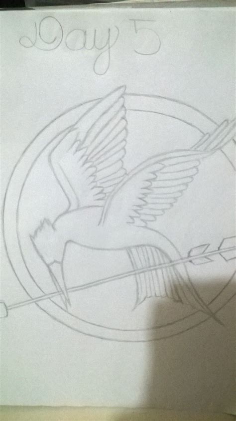 Image result for Hunger Games Mockingjay Bird Drawing