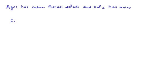 Image result for Frenkel Defect Examples