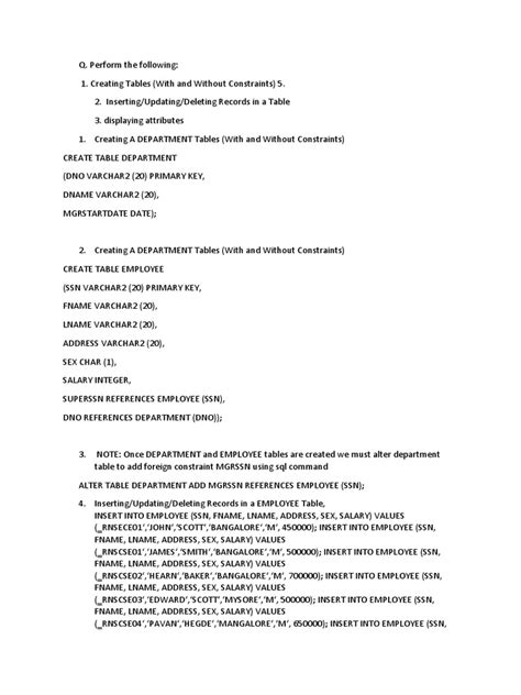 Image result for How to Write a Department Table in SQL