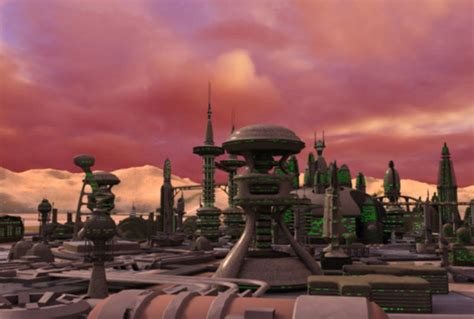 martian alien city 3d model