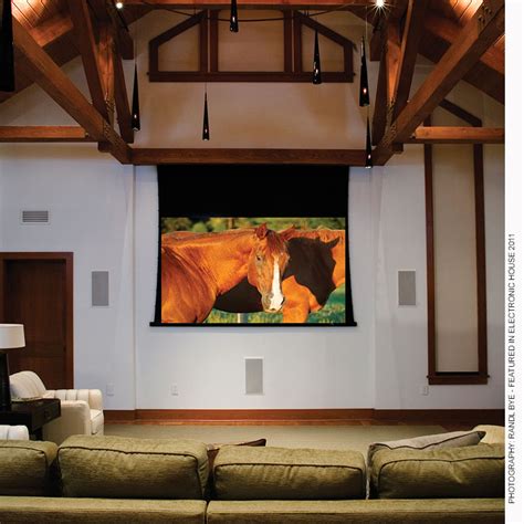 Image result for Ceiling Recessed Projector Screen