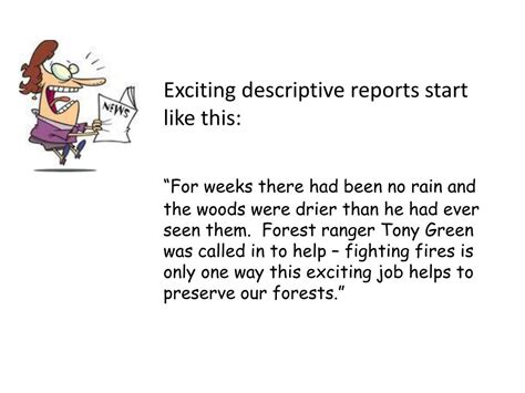 Image result for Descriptive Report Example