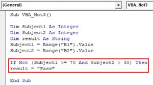 Image result for Visual Basic Not Operator