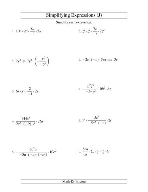 Image result for Simplify Math Expressions with Variables Using Division