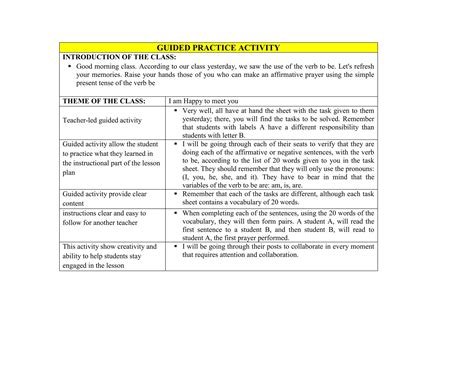 Image result for Guided Activity Examples