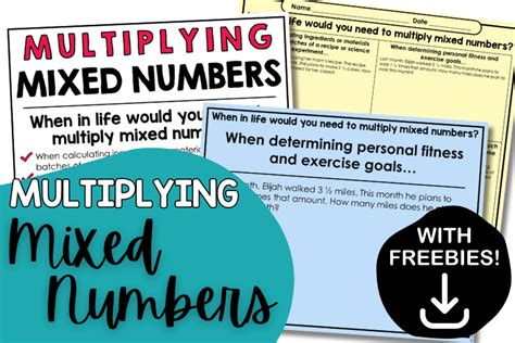 Image result for Multiplying Mixed Numbers Poster