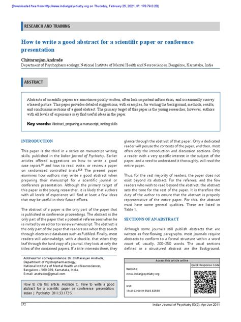 Image result for Scientific Paper Abstract Example