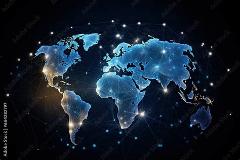 Image result for Global Network Connection World Map