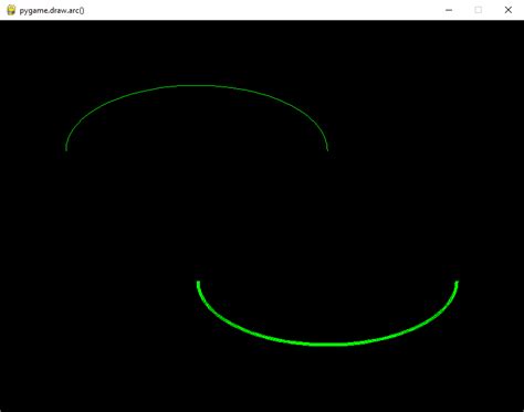 Image result for Pygame Draw Arc