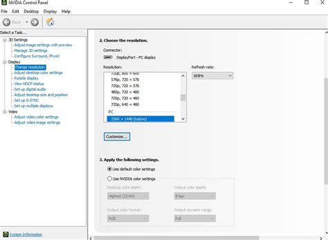 Image result for Output Color Format NVIDIA