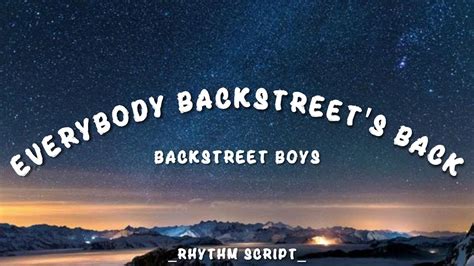 Image result for Back Streets Back Lyrics