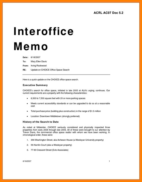 Image result for Memo Cover Letter Example