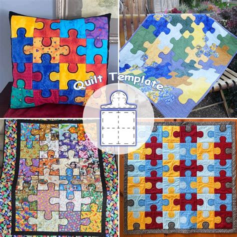 Image result for Jigsaw Quilt Pattern