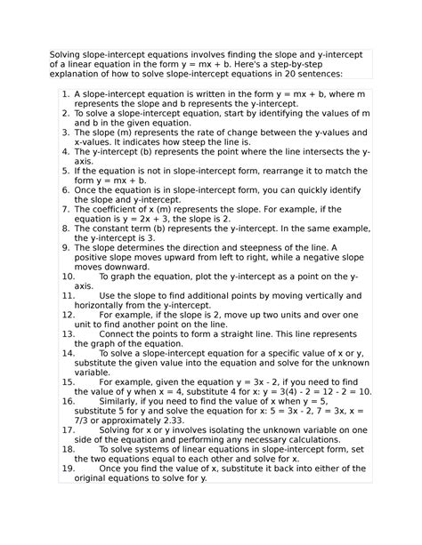 Image result for Finding Slope-Intercept