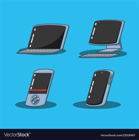 Image result for Desktop Computer Set Vector