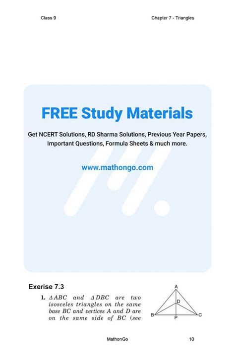 Image result for Math Chapter 7 Triangle PSB 9th Class