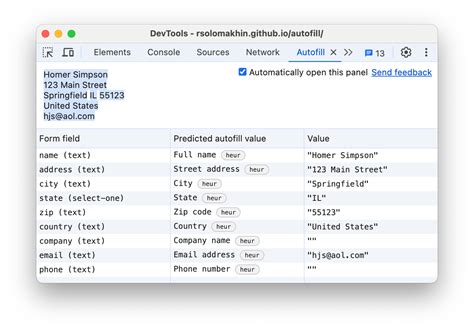Image result for AutoFill Options