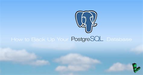 Image result for Backing Up a Database in Postgres