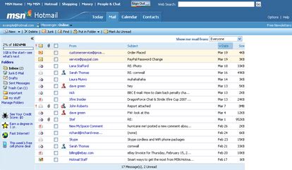 Image result for Open Hotmail Email Inbox