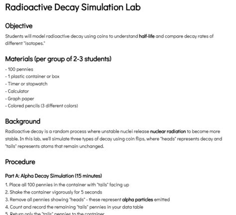 Image result for Radioactive Decay Simulation Python