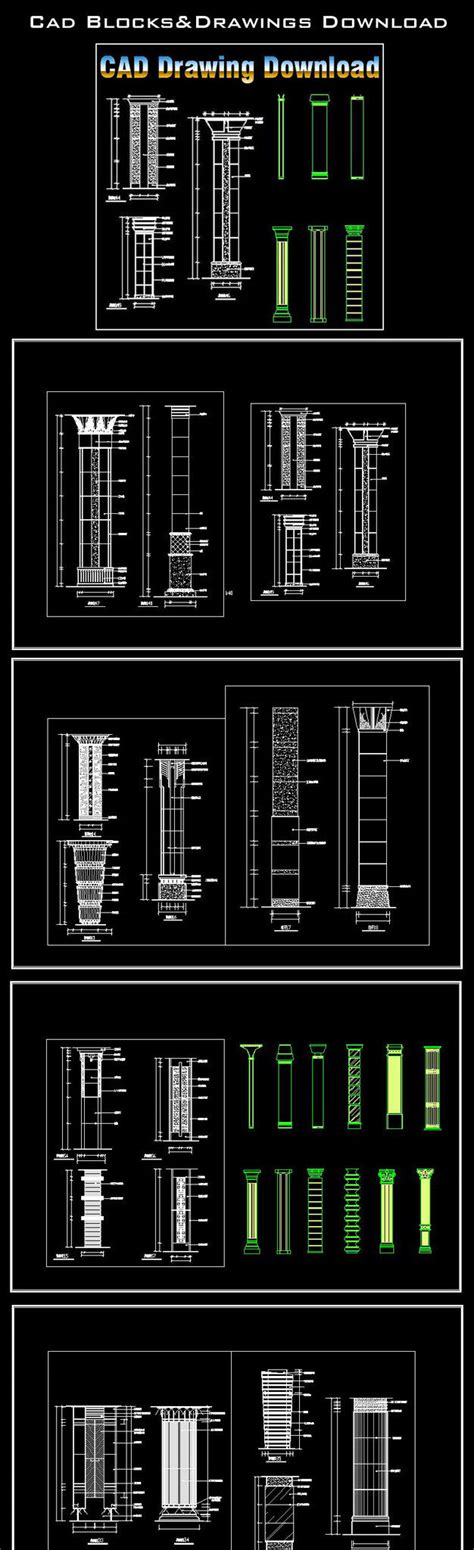 Image result for Column CAD Drawing