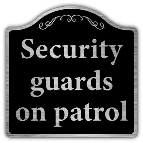 Image result for Security Guard Sign