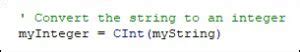 Image result for VBA Put String in Integer
