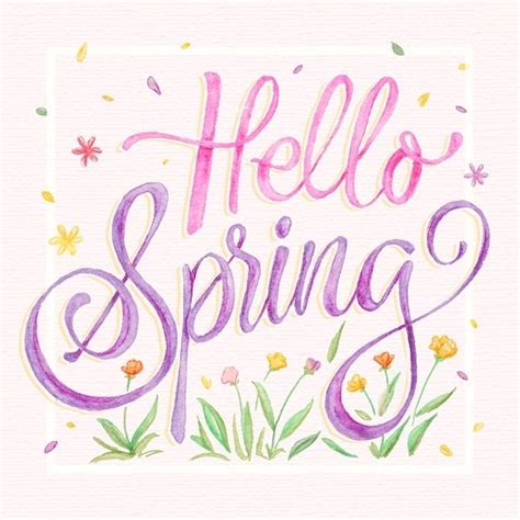 Image result for Hello Spring Hand Lettering