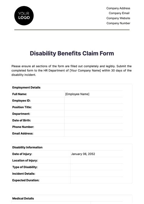 Image result for Continuing Disability Claim Form