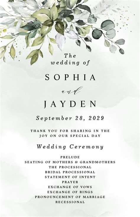 Image result for Rustic Wedding Programs