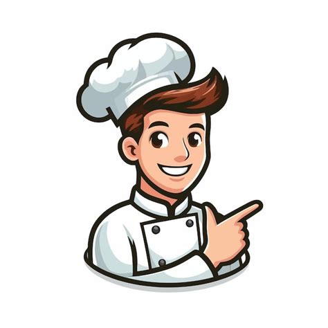 Premium Vector | Simple Cartoon of Chef for Logo