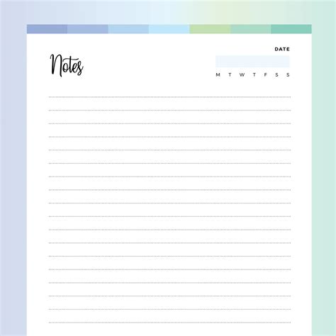 Image result for Free Printable Notes Template