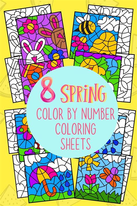 Image result for Spring Color by Number Coloring Pages