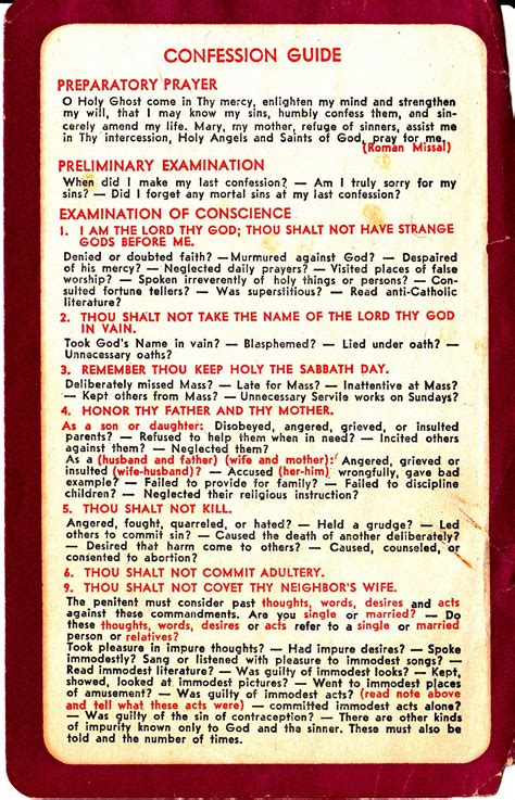 Image result for Catholic Confession Guide