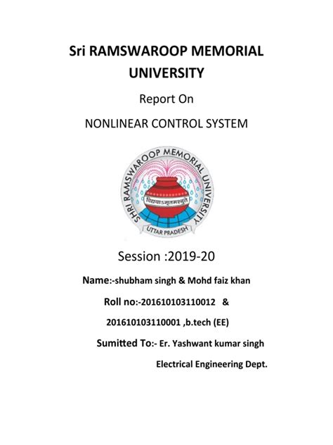 Image result for Nonlinear Control System