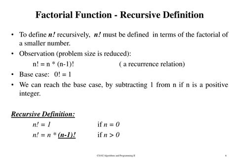 Image result for Factorial Recursion Case