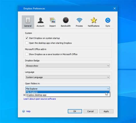 Image result for How to Open Dropbox in File Explorer
